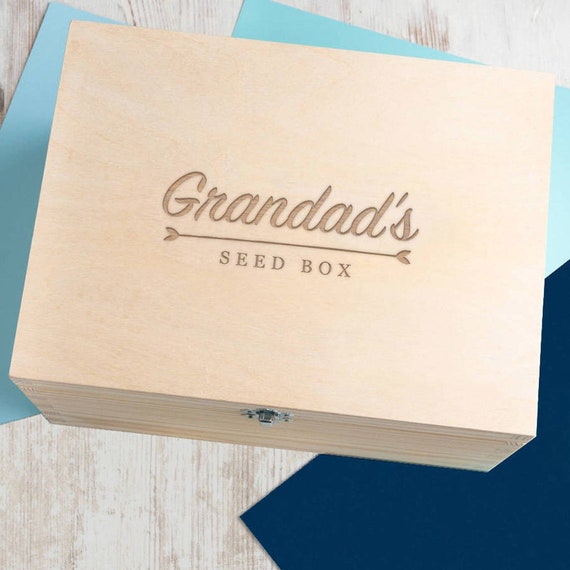 Personalised Gardeners Seed Box - Etsy