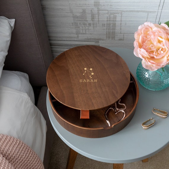 Personalized Constellation Zodiac Jewelry Box for Women Men | Etsy