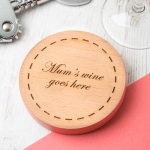 Personalised Coloured Edge Coaster, Tea Coaster for Granny, Small ...