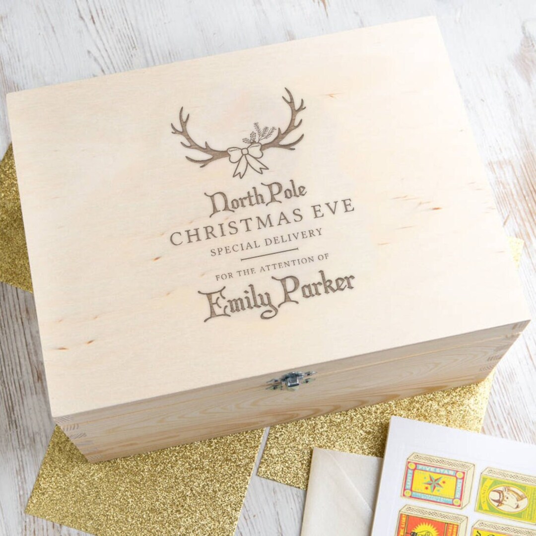 Personalised Christmas Keepsake Box, ‘north Pole Special Delivery’ Box ...