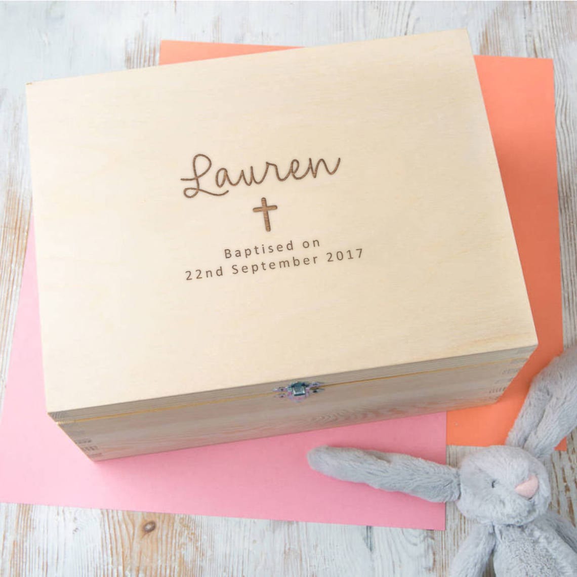 Personalized Baptism Gift Boy Keepsake Box - Personalised Christening ...