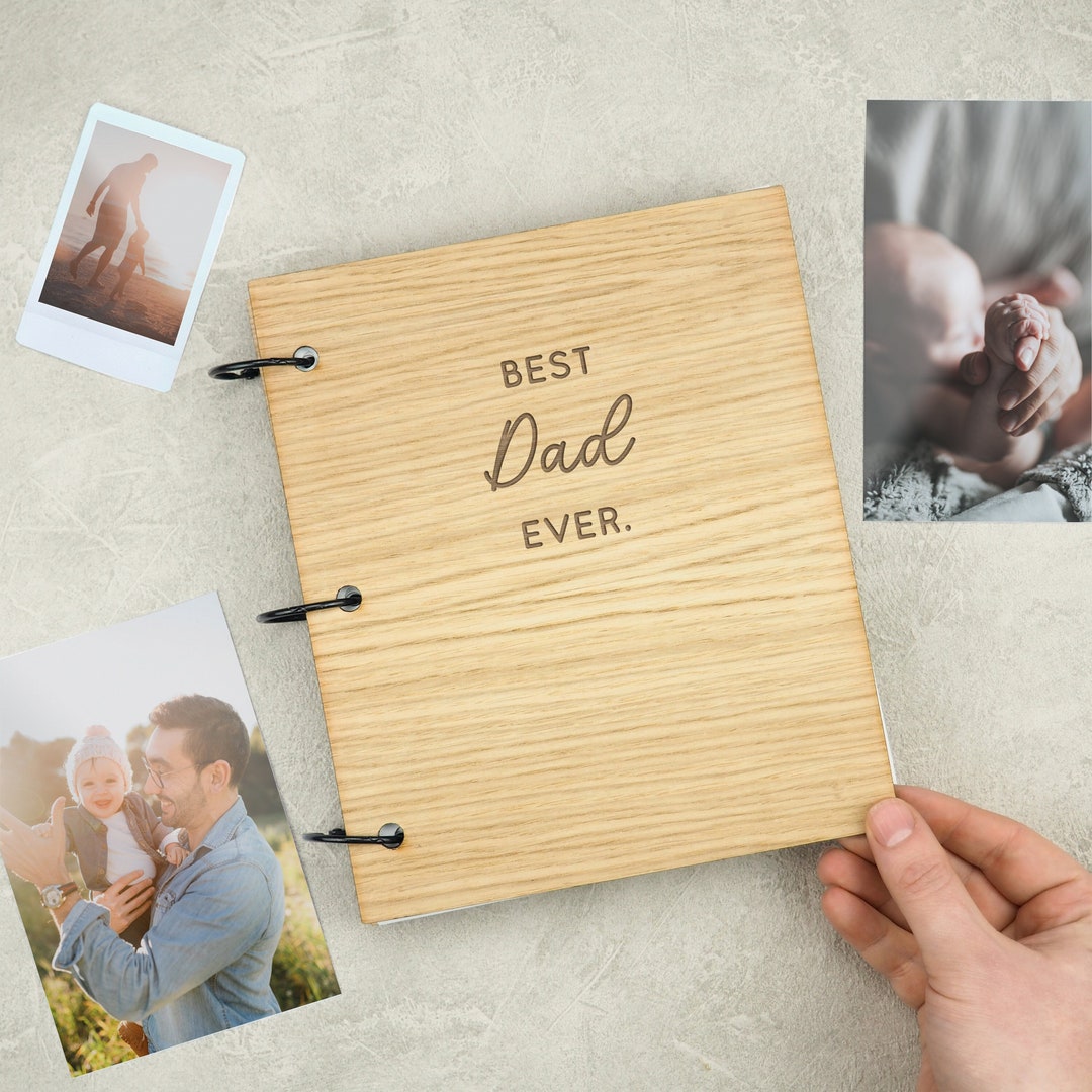 Engraved ‘best Dad Ever’ Photo Album for Dad - Gift for Dad From Kids ...