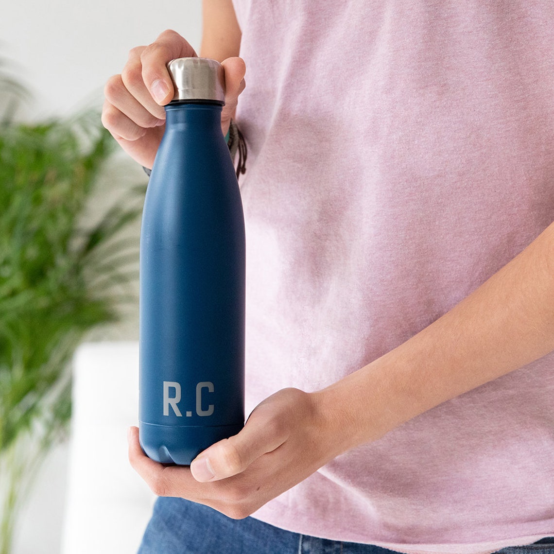 Personalised Initial Insulated Water Bottle Personalized | Etsy
