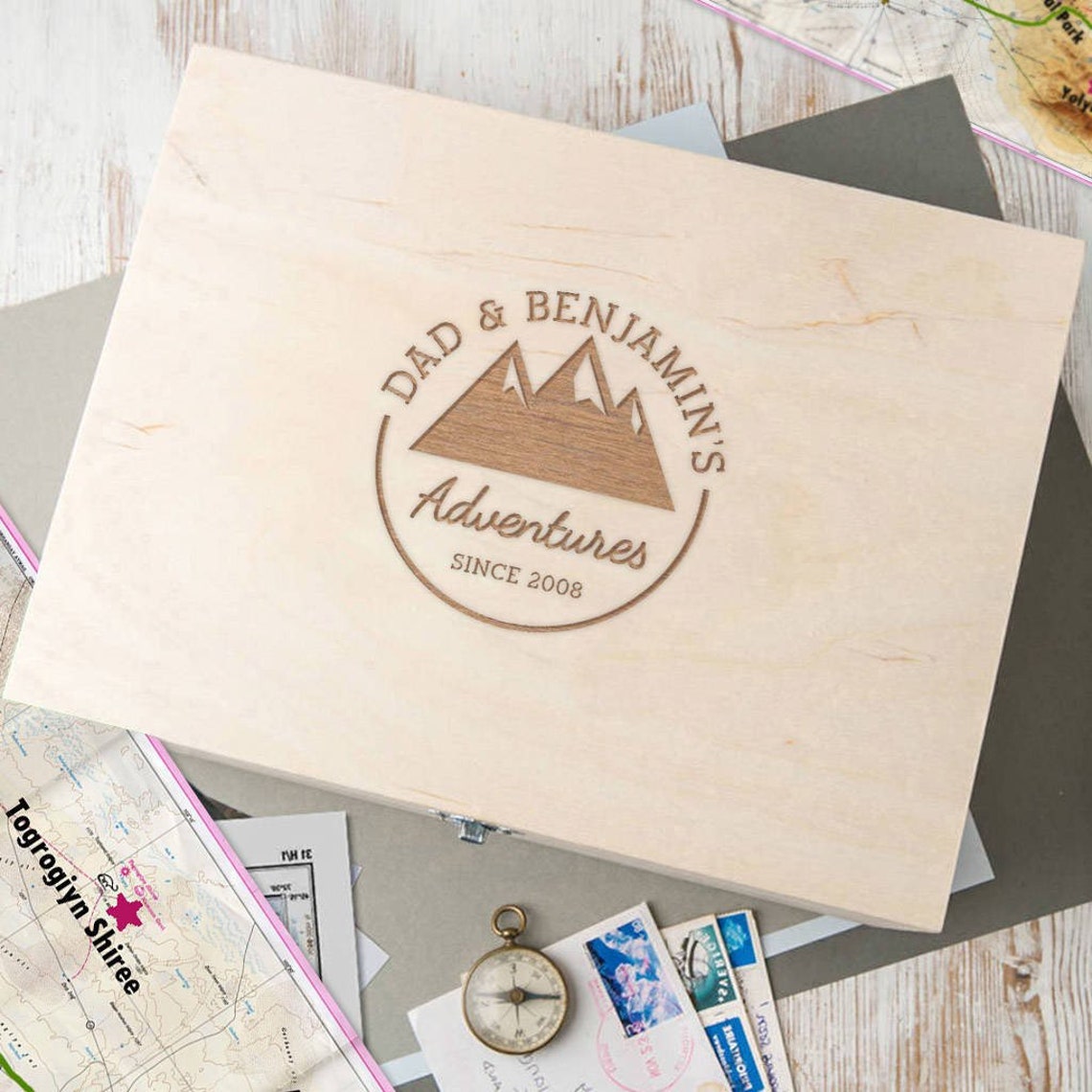 Wooden Keepsake Adventure Box for Kids Memory Box Christmas | Etsy
