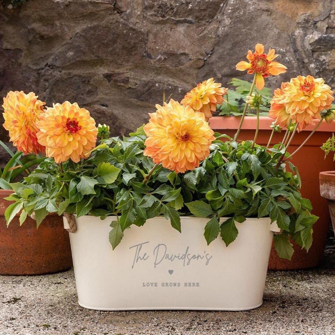 Personalised Engraved Herb Planter | Gardening Gifts for Mum and Dad ...