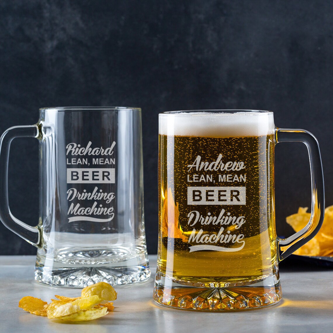 Personalised Pint Glass Tankard / Engraved Pint Glass / Beer | Etsy