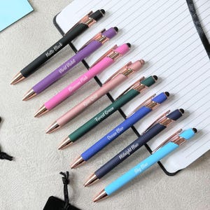 Personalized Luxurious Soft Touch Rose Gold Pen, Personalised Gift Pens ...