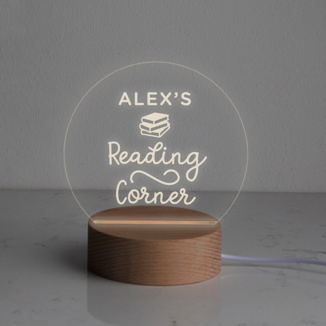 Personalised reading Corner Desk Lamp Unique Christmas Gifts for ...