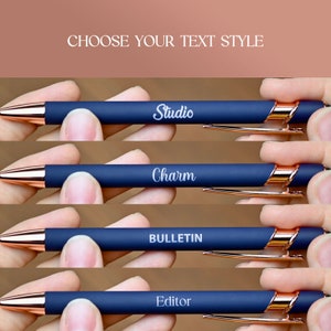 Personalized Stylus Pens With Metallic Finish & Copper Details, Custom ...