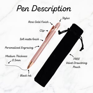 Personalized Stylus Pens With Metallic Finish & Copper Details, Custom ...