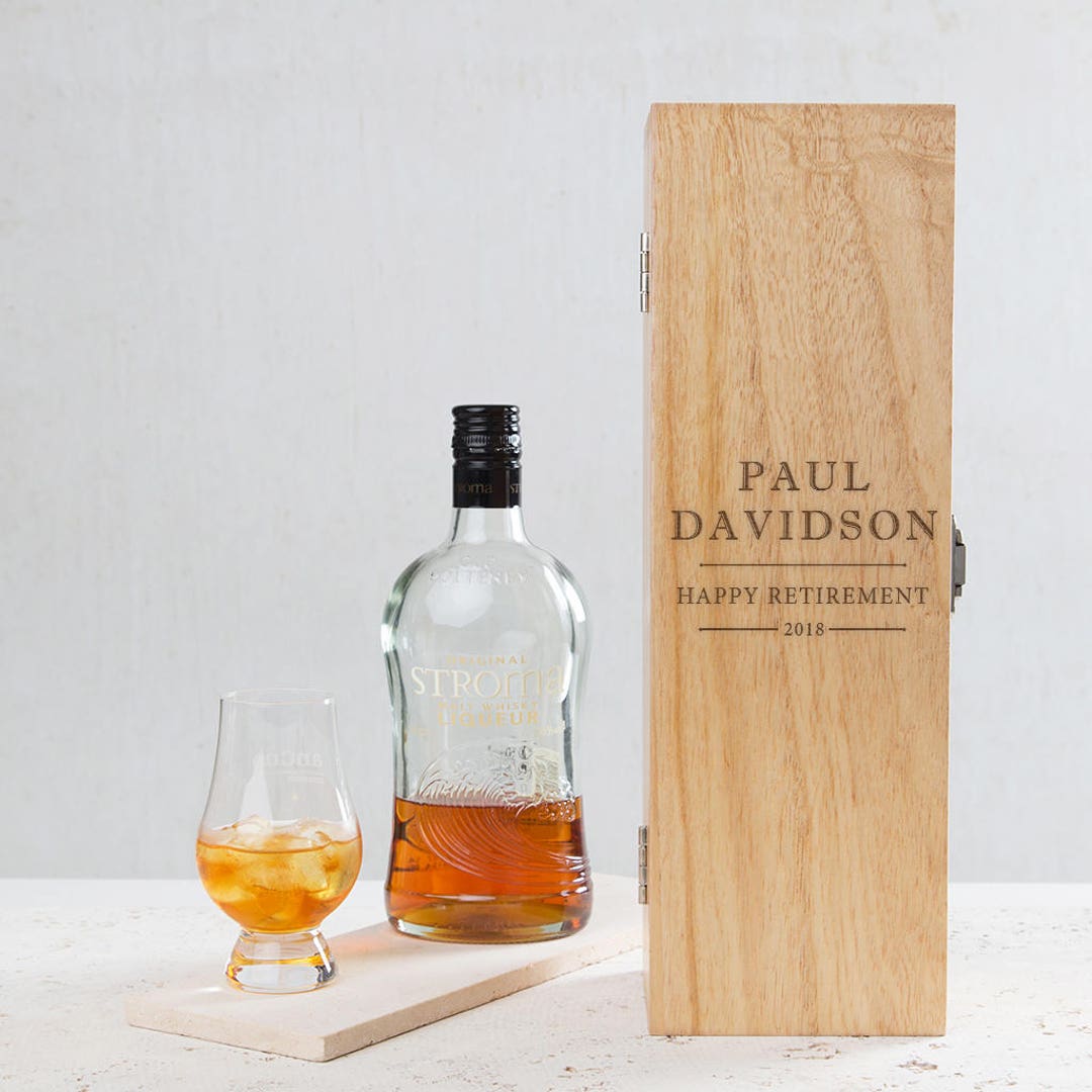 Personalized Retirement Wine Box Gift for Men BOTTLE NOT - Etsy