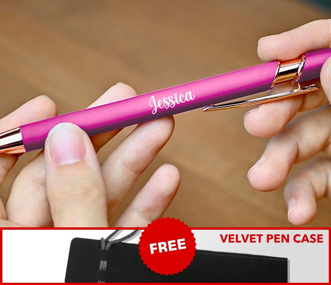 Pink Pen Luxury Personalised Pen, Gift Pens for Women, Rose Gold, Best ...