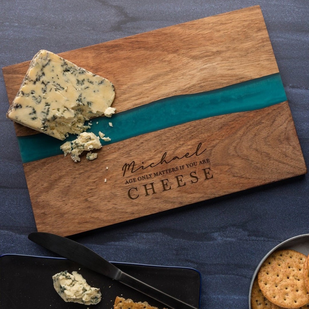 Personalised Engraved 'age Only Matters If You Are Cheese' Resin Board ...