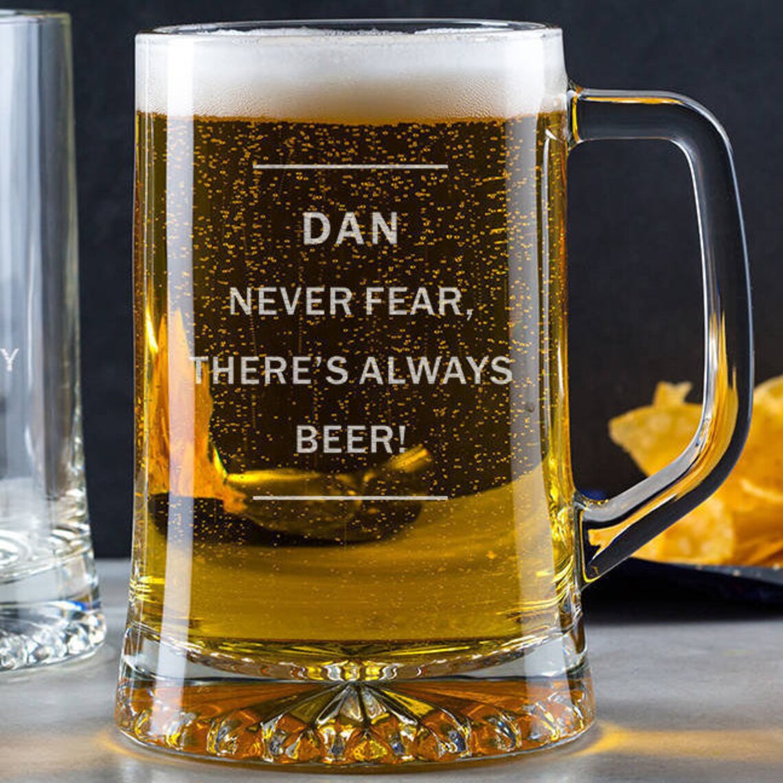 Personalised Pint Glass Beer Tankard For Him Personalized | Etsy