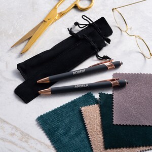Personalized Stylus Pens With Metallic Finish & Copper Details, Custom ...