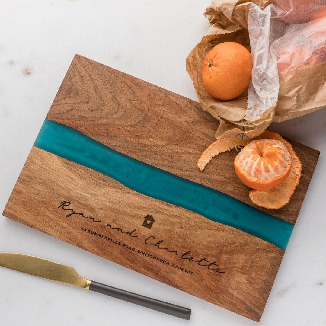 Personalised Engraved First Home Serving Board | Housewarming Gifts for ...