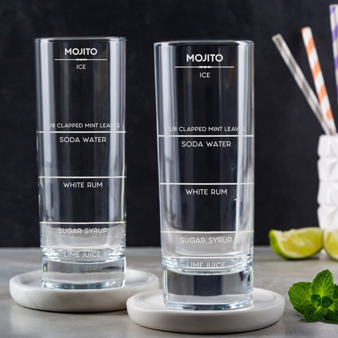 Mojito Highball Glass, Drinking Gift for Women, Mojito Making Glass ...