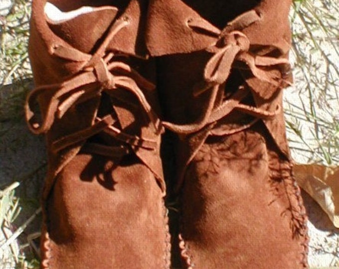 NEW COLOR RUST ELF BOOTS HANDMADE MOCCASINS WOMANS SIZE 8 OR ORDER YOUR ...
