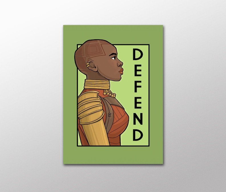 Defend She Series Postcard - Etsy