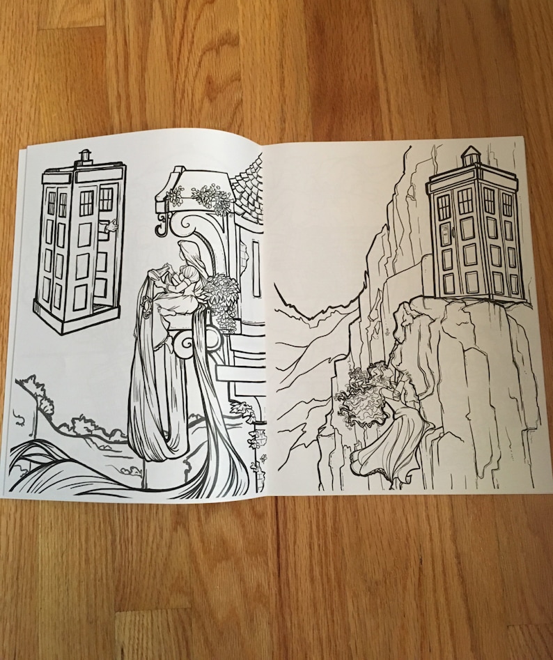 New Adventures in Time and Space Coloring Book item 12-375 - Etsy