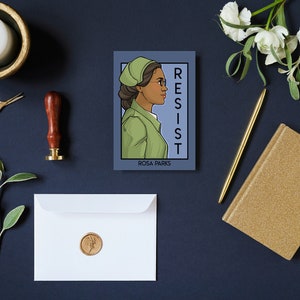 Resist - Rosa Parks - She Series Postcard - Etsy