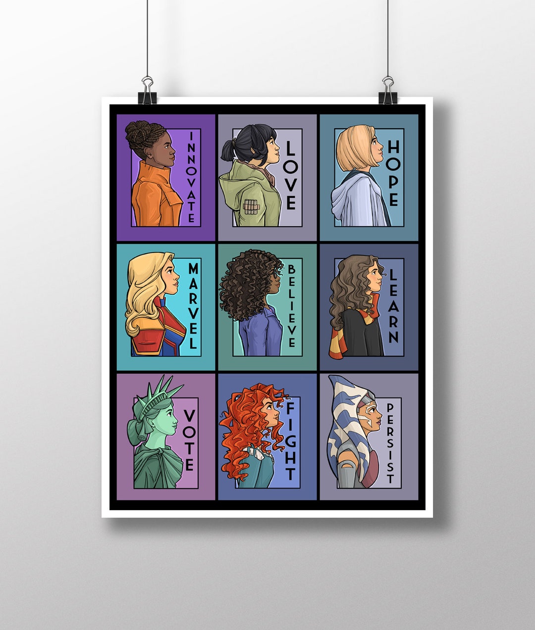 She Series Collage Version Two Medium Print - Etsy