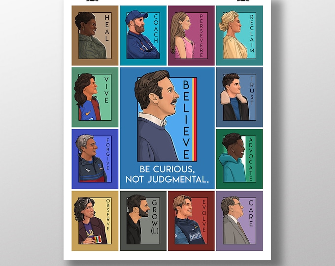 Be Curious, Not Judgemental Collage - Medium Print - Etsy