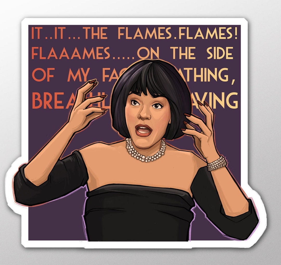 Karen Hallion Flames Sticker, Clue Movie Inspired - Etsy