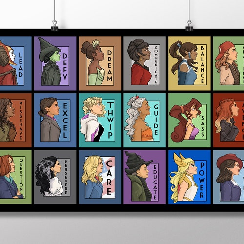 She Series Collage Special Pop Culture Edition Poster | Etsy