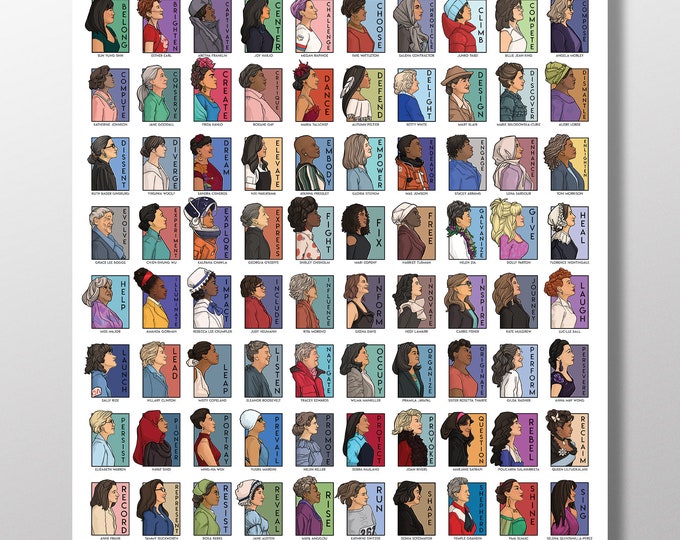 Women in History, Famous Women, 11x14 Watercolor Print Poster, Who Run ...