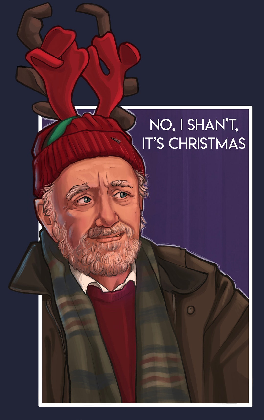 No, I Shan't He Series Postcard - Etsy