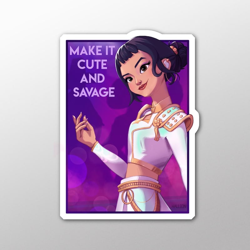 Savage Vinyl Sticker - Etsy