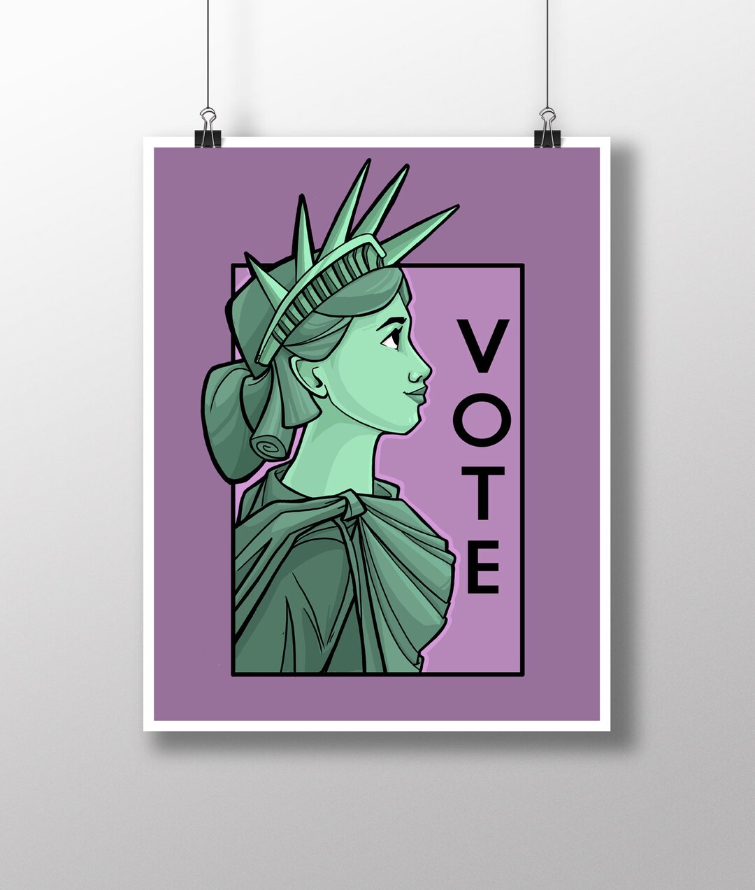 Vote - Lady Liberty - She Series Medium Print - Etsy