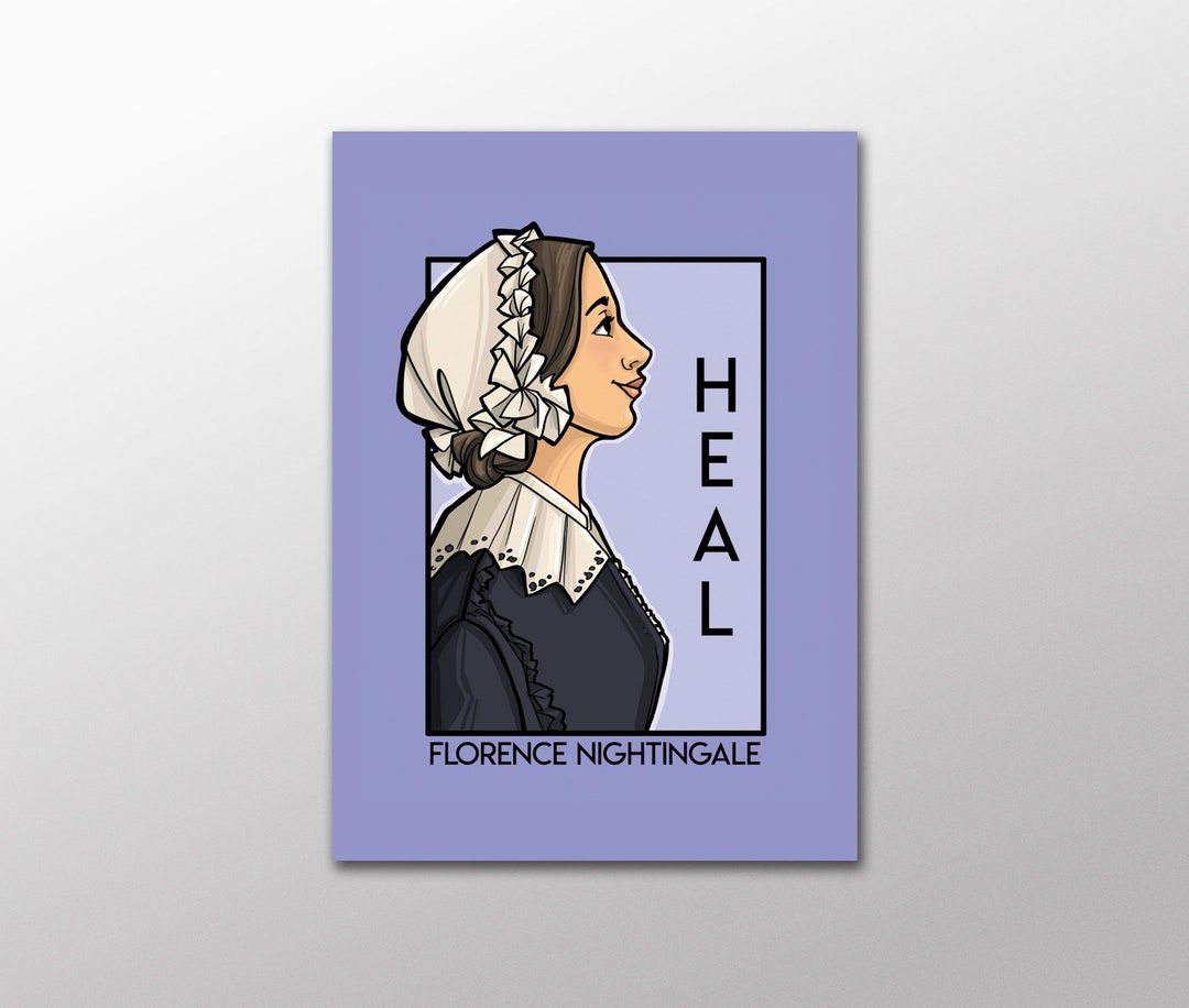 Heal - Florence Nightingale - She Series Postcard - Etsy