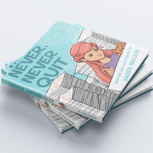Never Never Quit Children's Book - Etsy