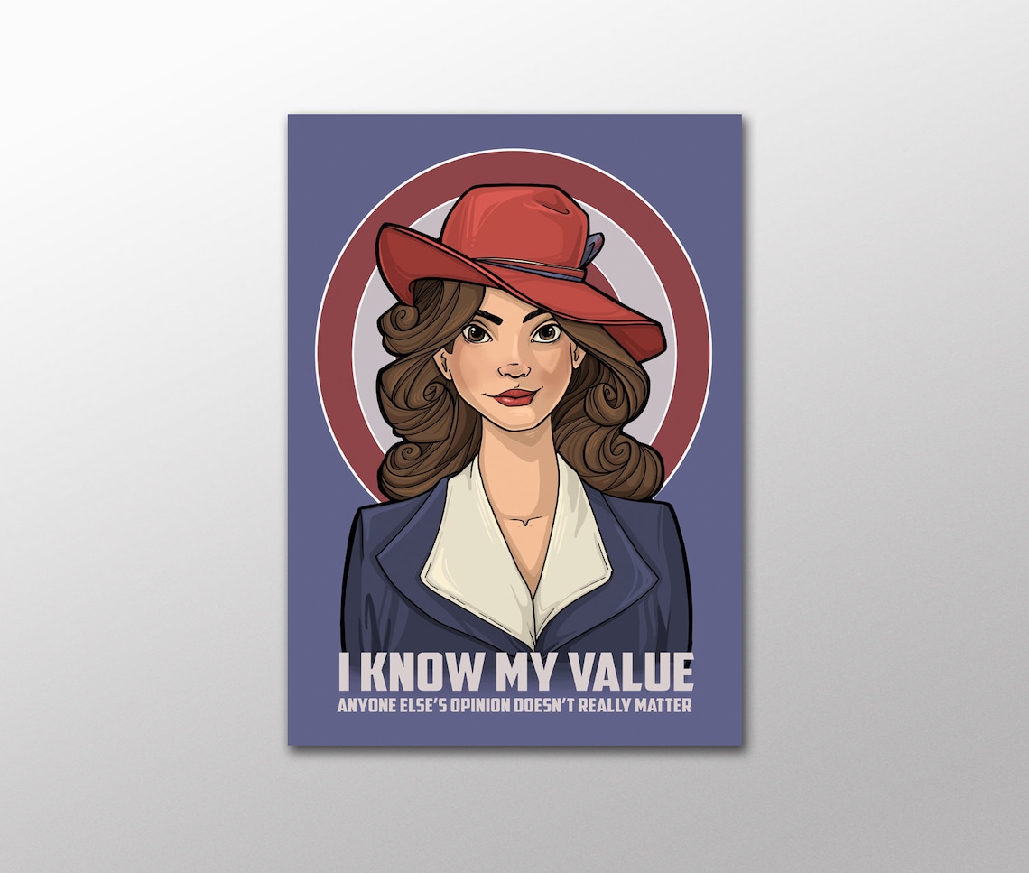 I Know My Value Postcard item 09-342 | Etsy