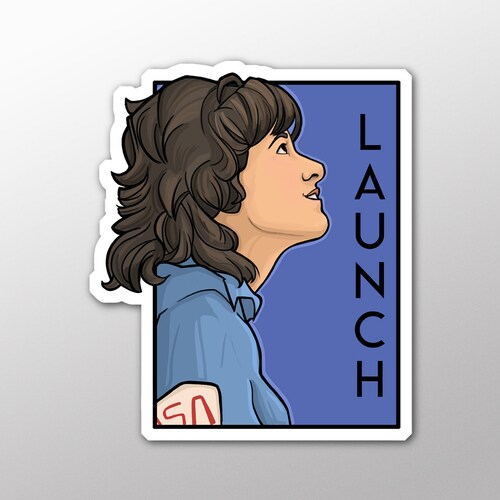 Individual Die Cut Launch Sally Ride She Series Sticker - Etsy