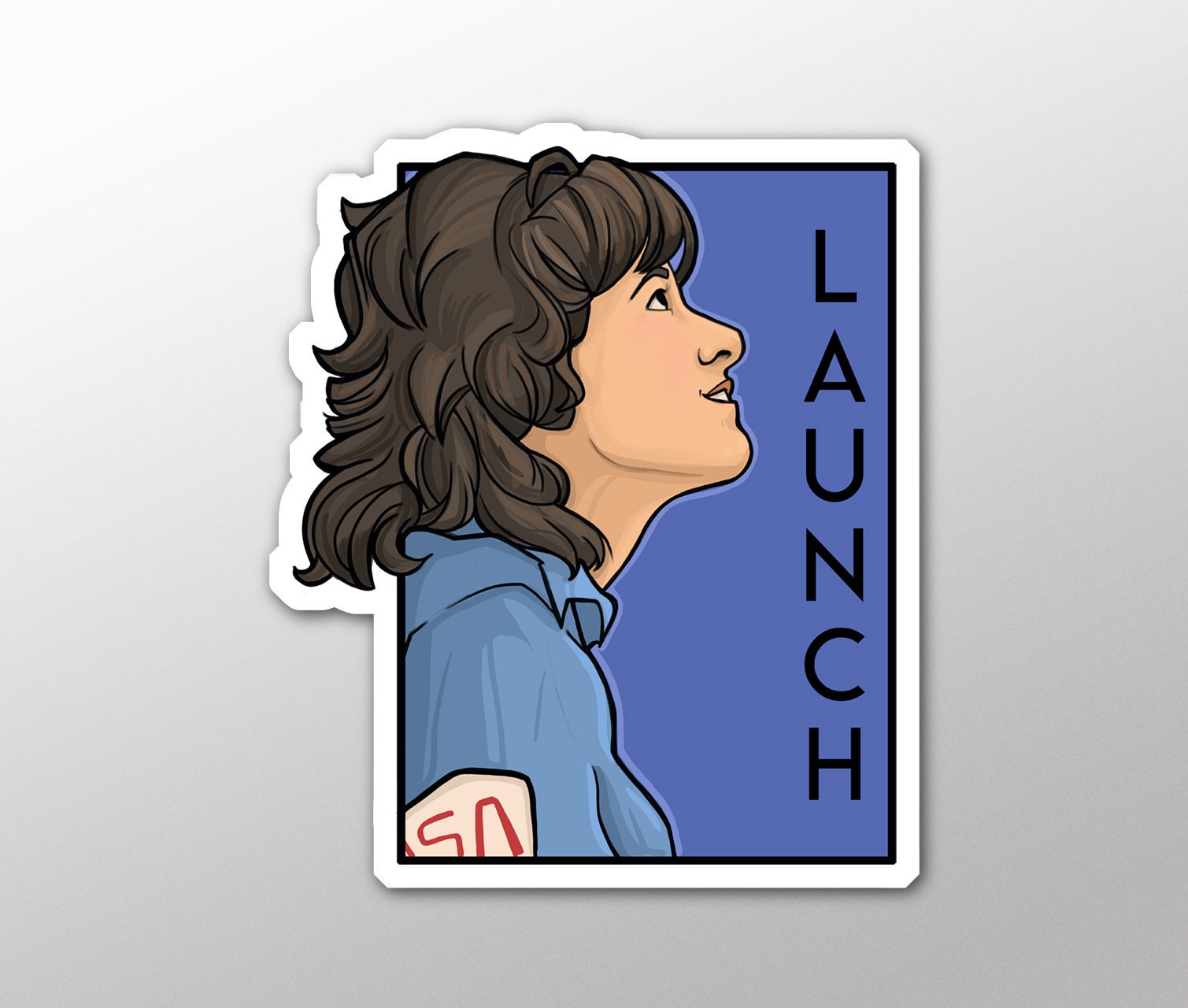 Individual Die Cut Launch Sally Ride She Series Sticker - Etsy