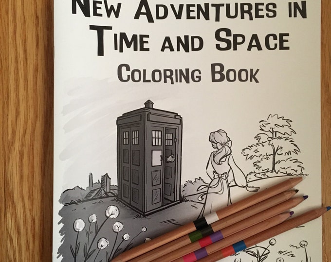 New Adventures in Time and Space Coloring Book item 12-375 - Etsy