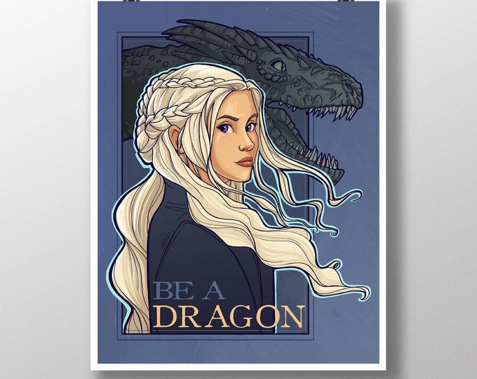 Be A Dragon Medium Print - Etsy