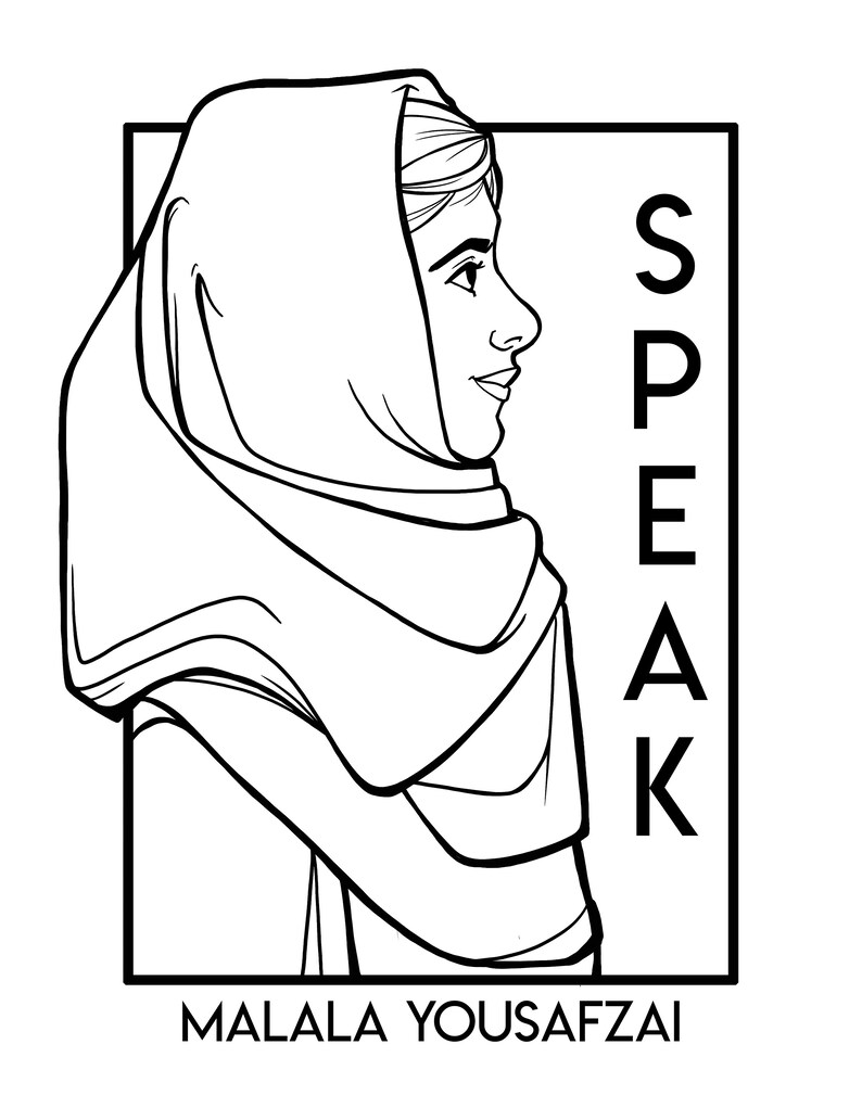 Speak She Series Coloring Page Digital Download - Etsy