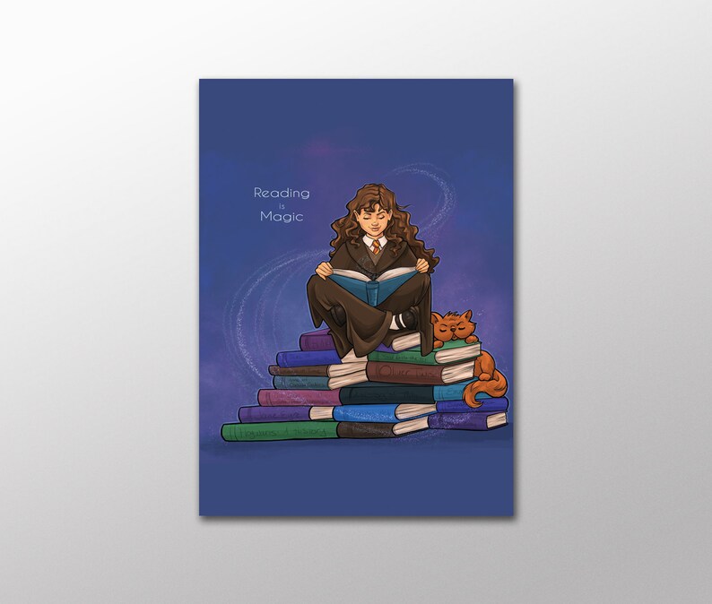 Reading is Magic Postcard item 09-484 - Etsy
