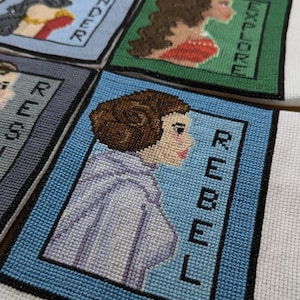 Geeky Cross Stitch Pattern - Rebel - Etsy