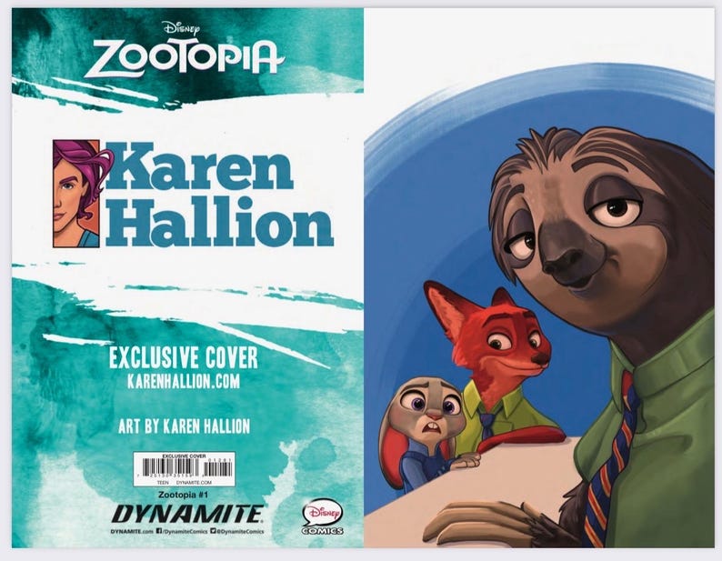 Zootopia Issue #1 - Exclusive Comic Virgin Variant Cover Created by ...