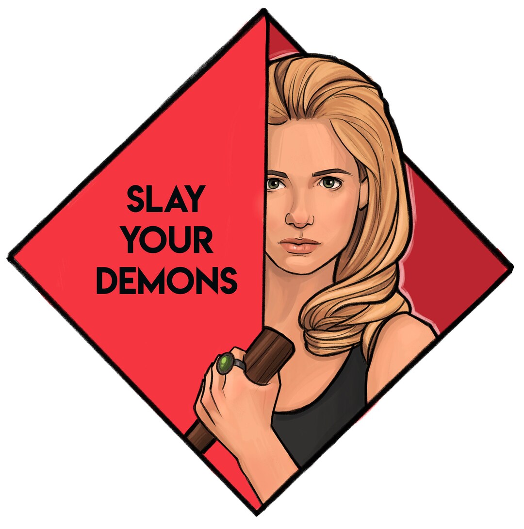 Slay Your Demons Sticker - Etsy