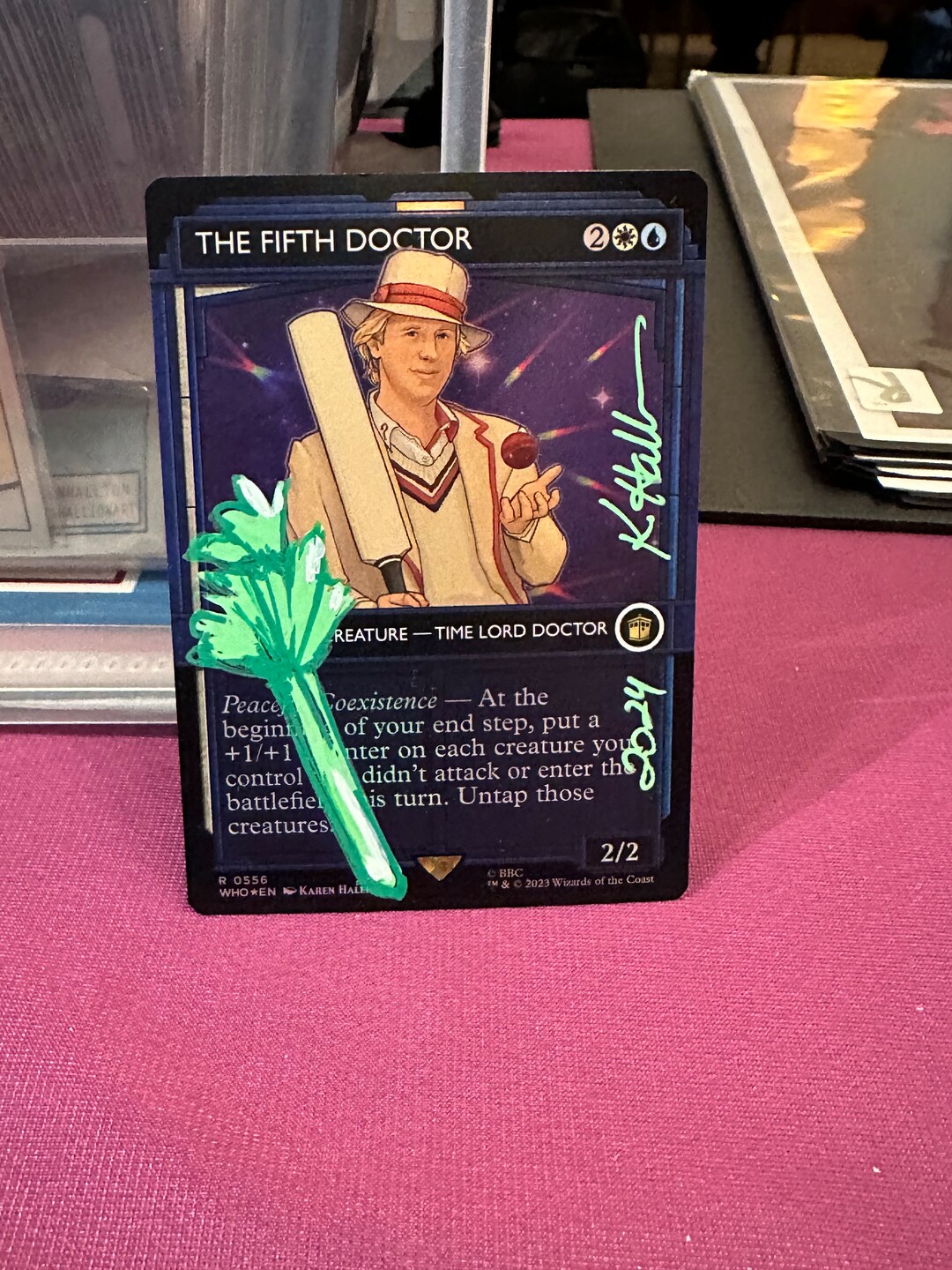 The Fifth Doctor Trading Card - Signed & Remarqued by Karen Hallion - Etsy