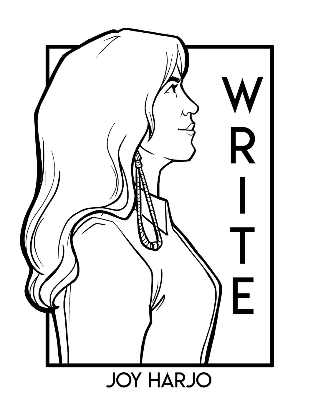 Write- She Series Coloring Page - Digital Download - Etsy