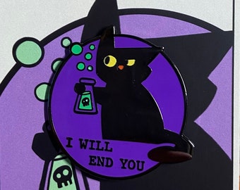 Murder Cat Pin - Etsy