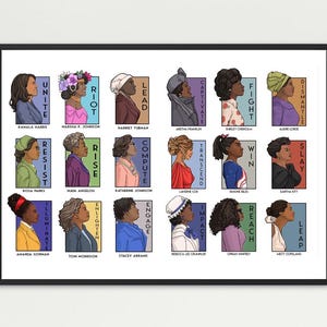 Black History Month Poster - Classroom History Poster - Home Decor ...