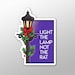 Light the Lamp Sticker - Etsy